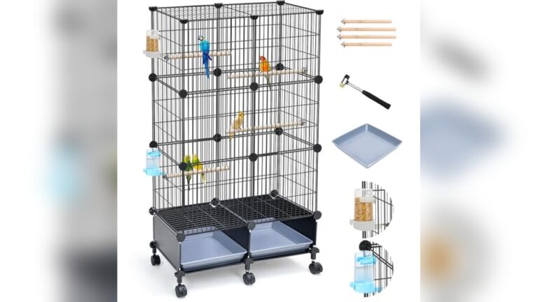 Bird Cages for Parakeets With Stand And Large Space for Comfort ...